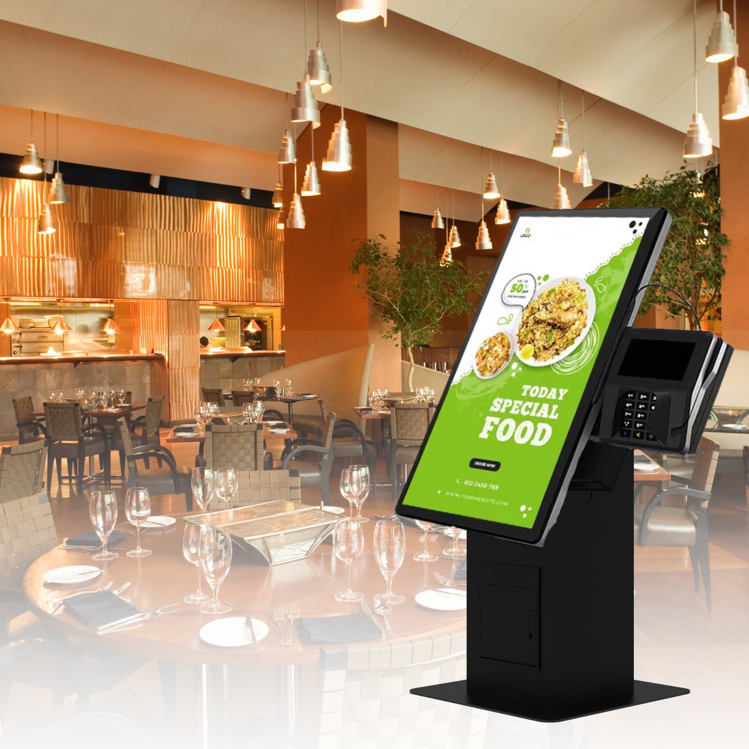 Totem Interativo 43″ – Tela Touchscreen Alta Performance | Aurola